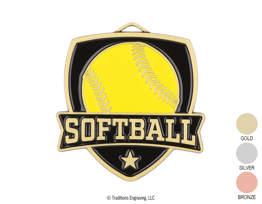Softball Medal - Shield Series – Traditions Engraving