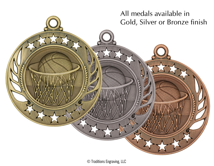 Volleyball Medal - Galaxy Series – Traditions Engraving